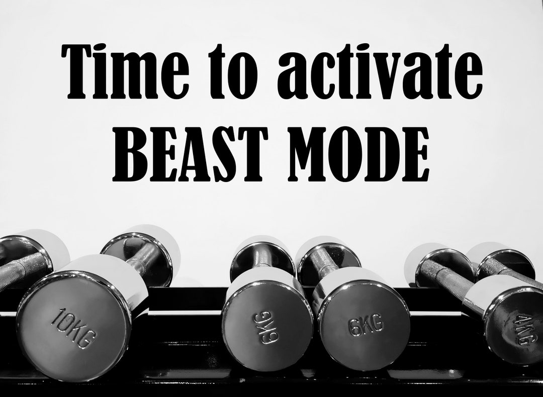 Gym Quote Wall Stickers Gym Wall Decal Custom Fitness Decor Workout Art ...