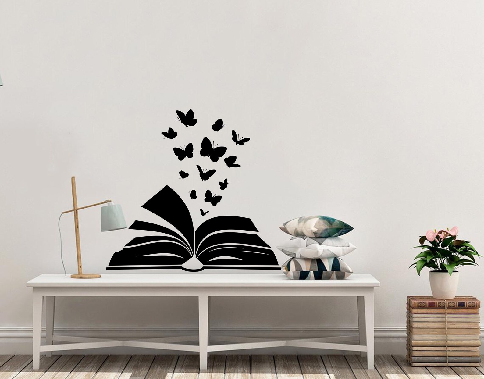 Books Vinyl Wall Art Decal for Home Library Wall Decal - Etsy