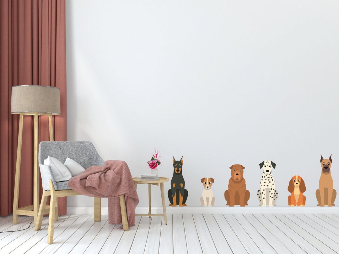 Dog Wall Decals, Grooming Wall Decor, Veterinary Decals, Pet Lover Gift ...