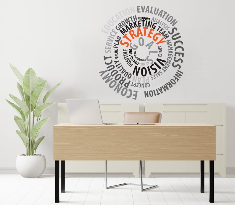 Work Office Wall Decal Business Wall Decal Decoration Office - Etsy