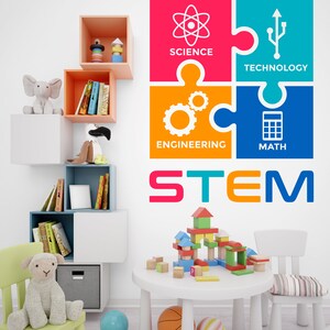 Stem Science Technology Engineering Math, Science Steam Wall Decal for ...
