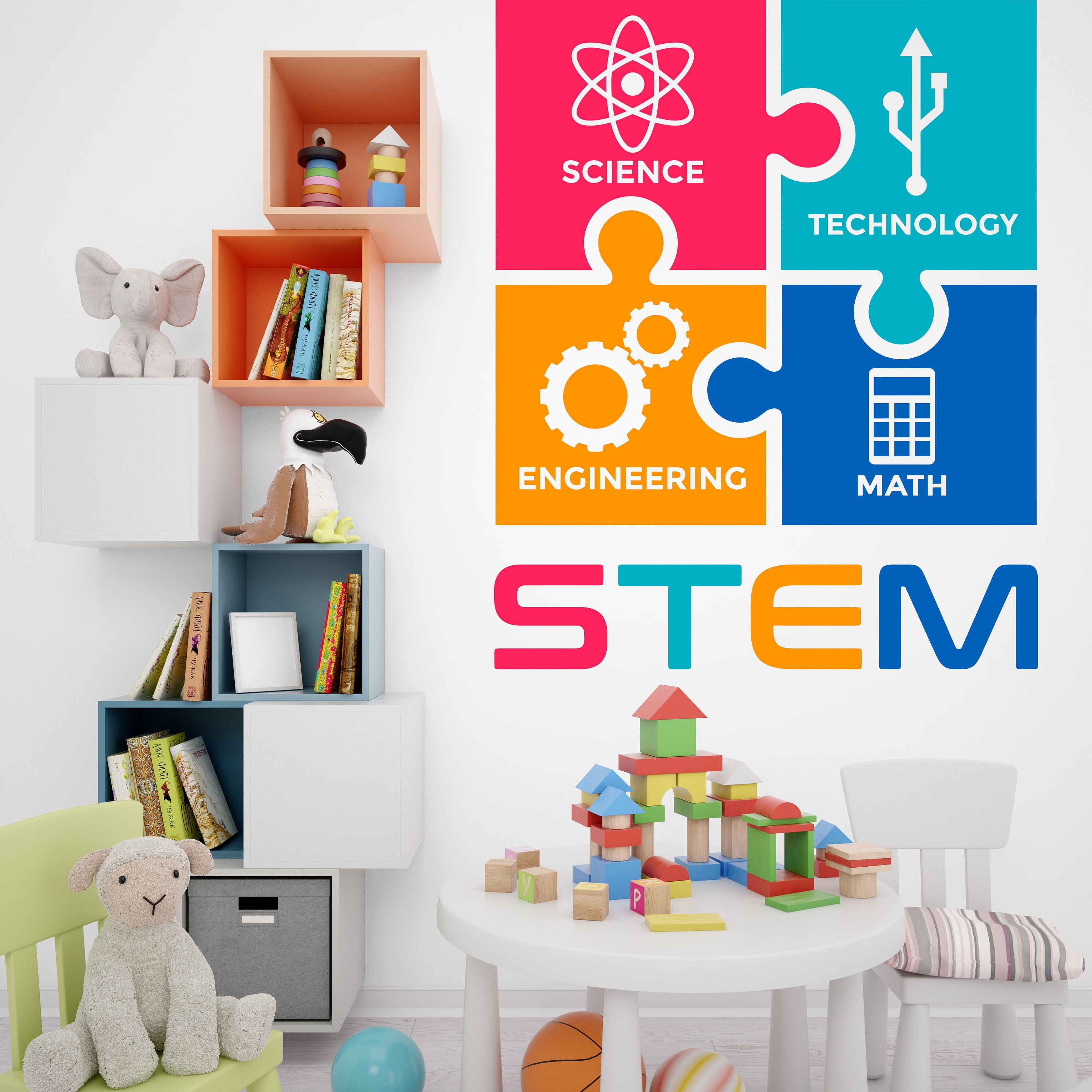 Stem Science Technology Engineering Math Science Steam Wall - Etsy