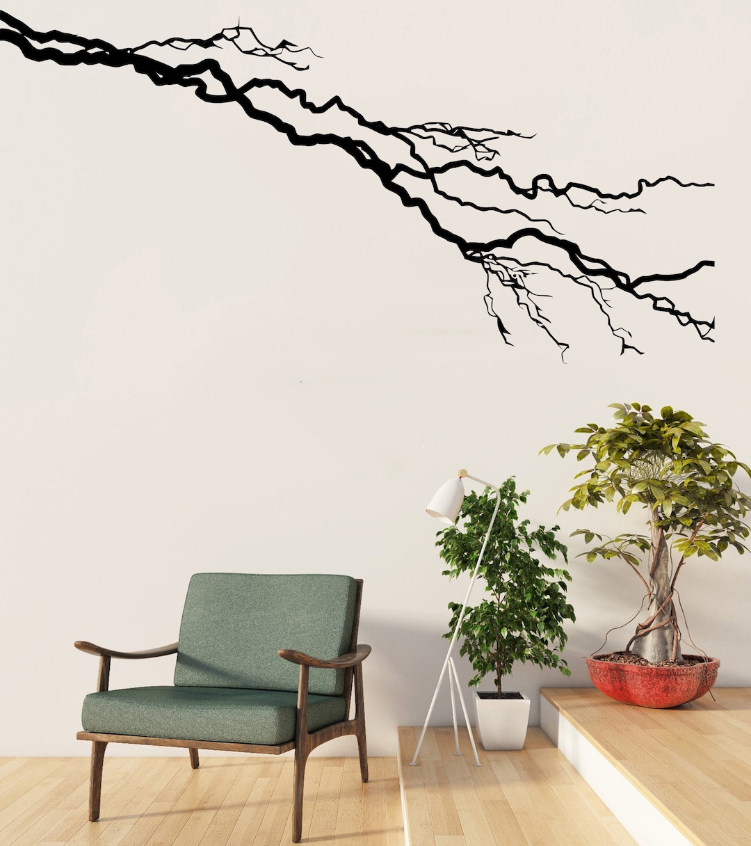 Lightning Strike Wall Decals Lightning Bolt Wall Decals Sticker Nature ...