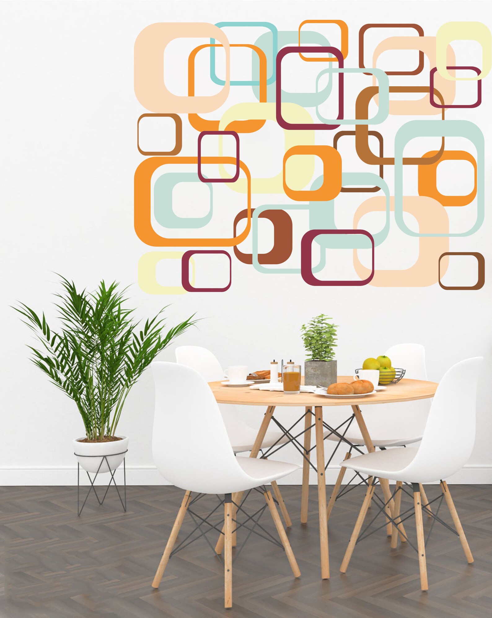 Squares Wall Decal Square Wall Sticker Office Decor | Etsy