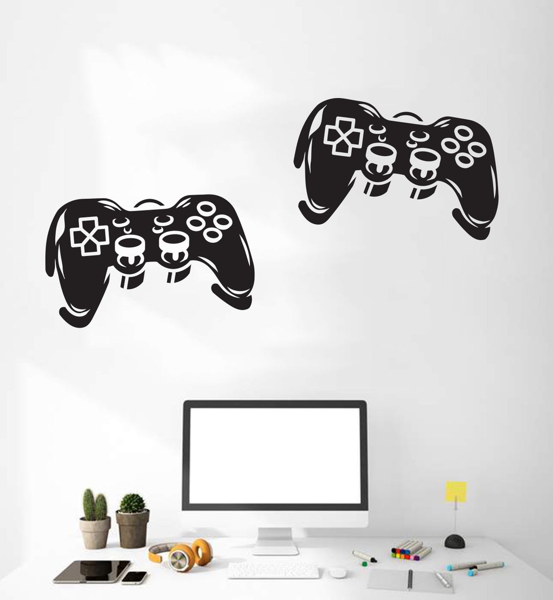 Custom Controller Vinyl Wall Decal, Gamer Controller Wall Decor ...