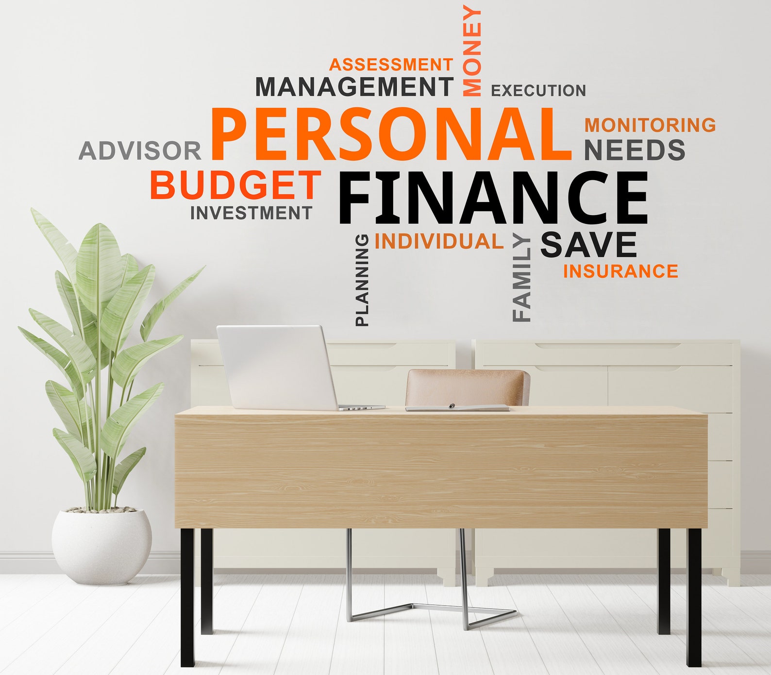 Finance Plan Word Cloud Wall Art Decal Office Decor Work - Etsy