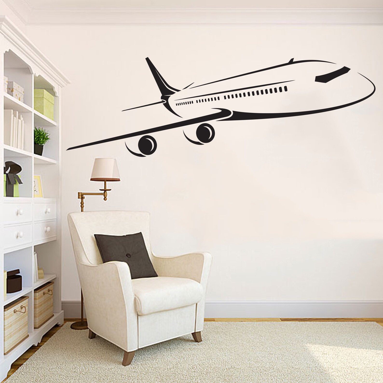 Airplane Wall Decal Airplane Decor Airplane Sticker | Etsy