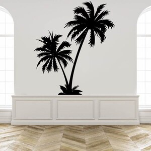 Palm Tree Wall Decal, Palm Trees Vinyl Sticker, Palm Tree Decor, Tree ...