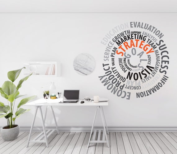 Work Office Wall Decal Business Wall Decal Decoration Office - Etsy
