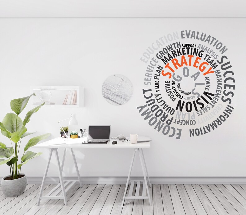 Work Office Wall Decal Business Wall Decal Decoration Office - Etsy