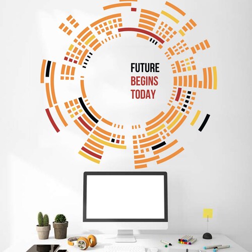 Circuit Board Wall Decal Technology Vinyl Wall Art Decals - Etsy