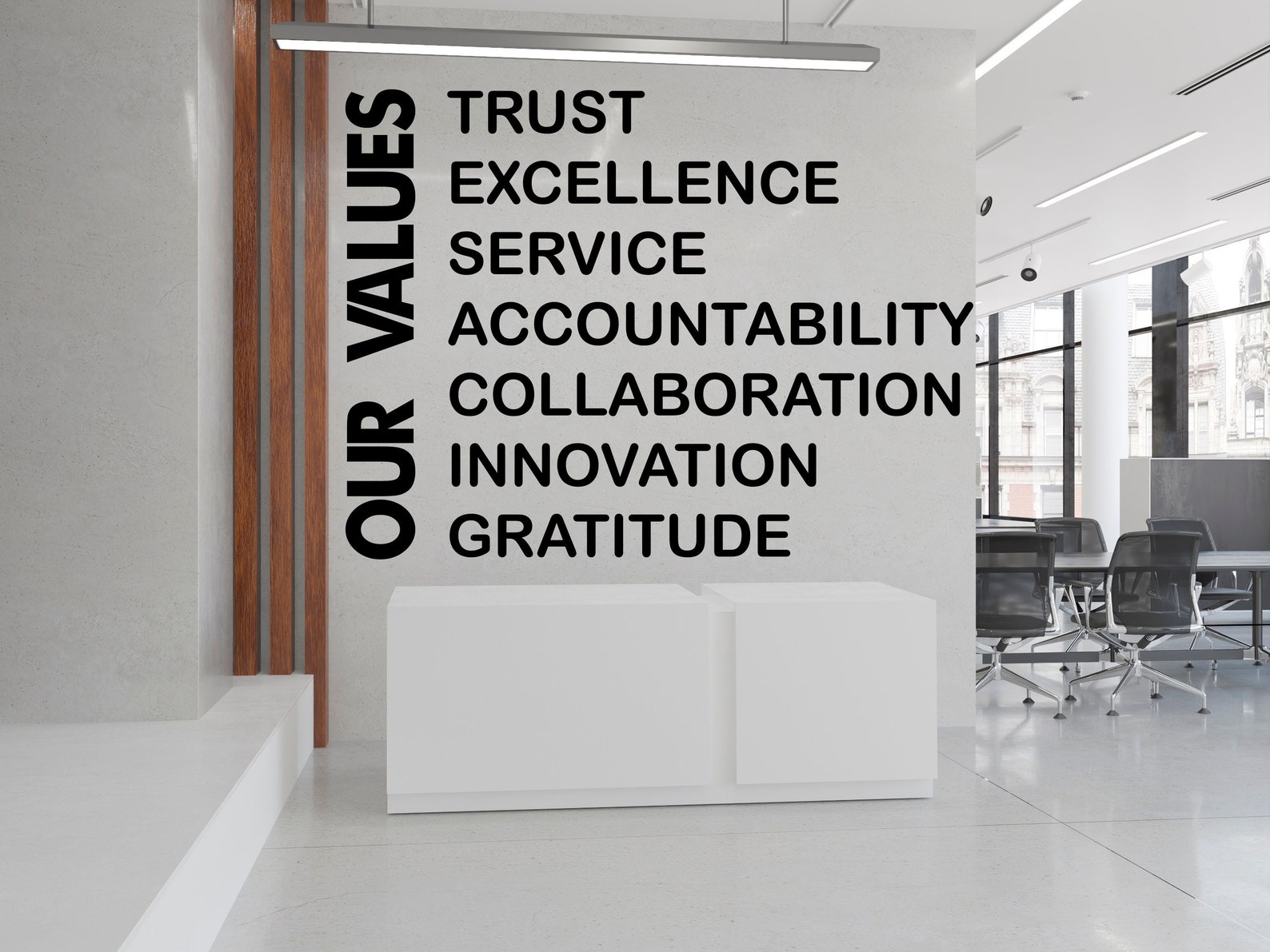 Our Values Core Values Office Wall Art Motivational Inspiring - Etsy