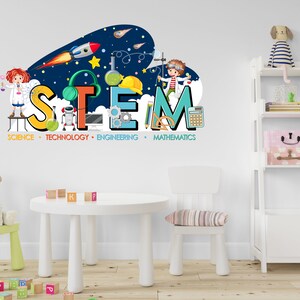 Stem Science Technology Engineering Math, Science Steam Wall Decal for ...