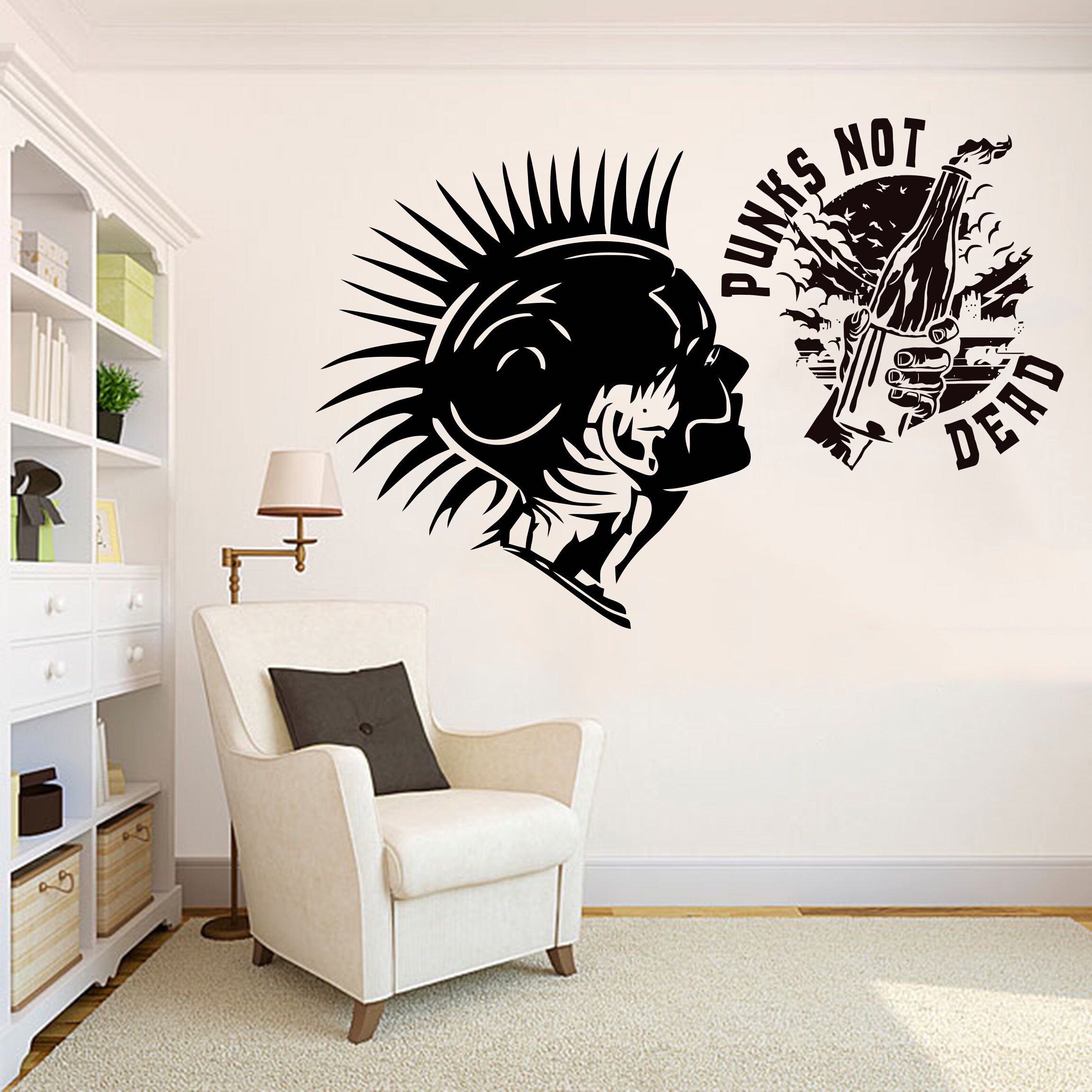 Punk Band Decal Punk Wall Decal Punk is Not Dead Rock Music - Etsy UK