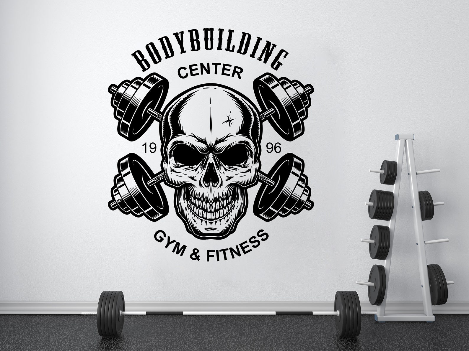 Gym Wall Decal Custom Fitness Decor Workout Art Vinyl Gorilla - Etsy