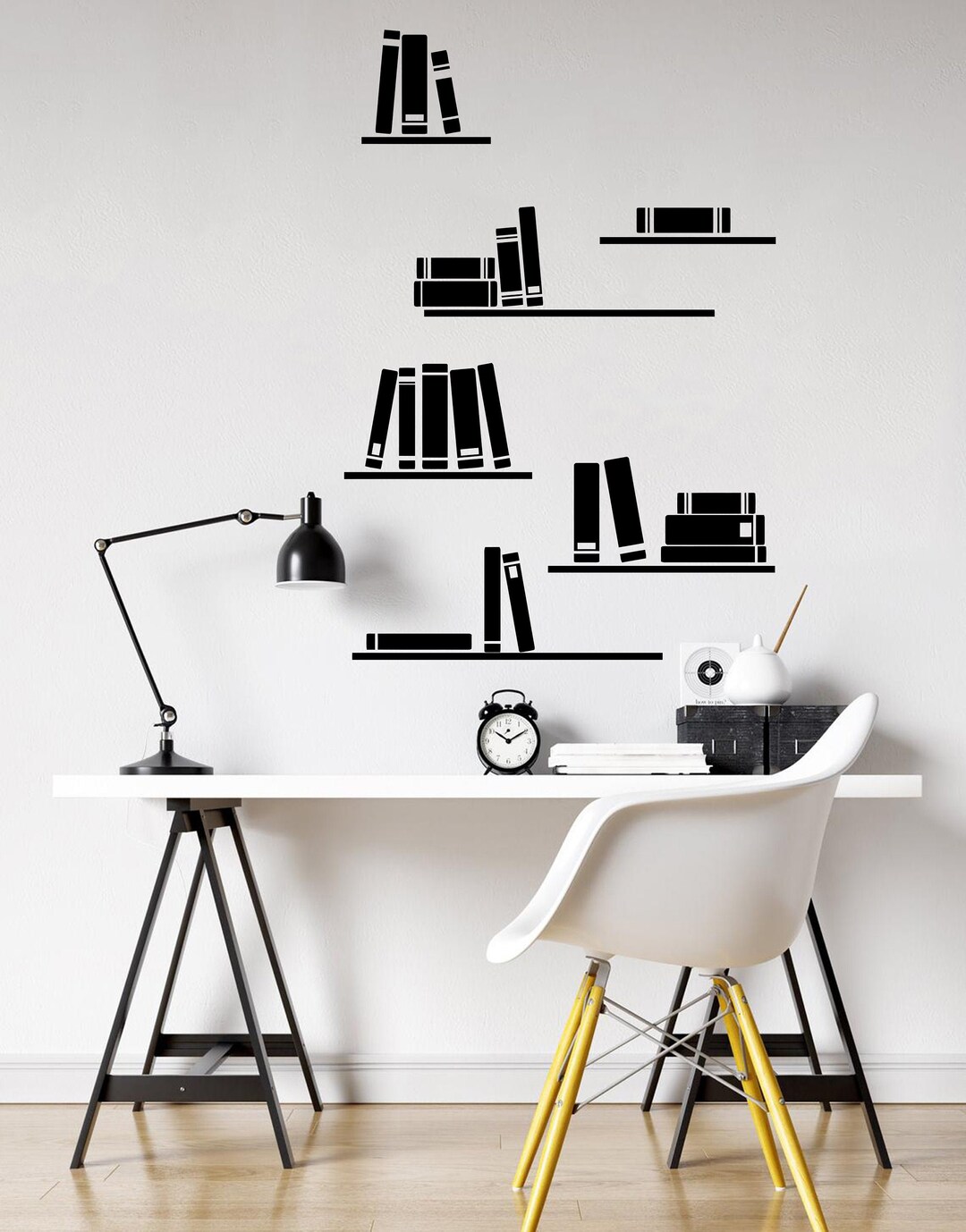 Books Vinyl Wall Art Decal for Home, Library Wall Decal, Education ...