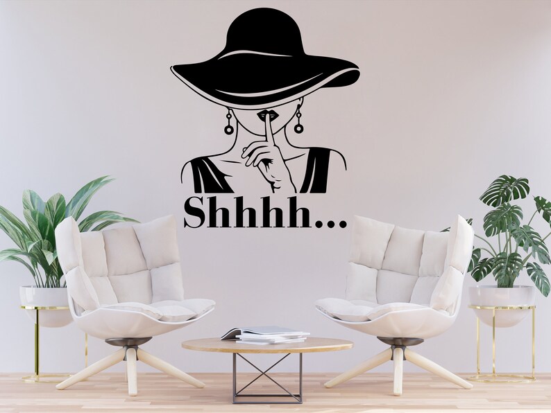 Beautiful Sensual Shh... Girl Woman Face Hat Fashion Style - Etsy