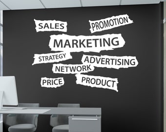 Marketing Wall Decor, Marketing Wall Decal, Marketing Wall Art ...