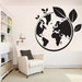 Planet Earth Wall Decal World Globe Vinyl Sticker Ecology Wall - Etsy