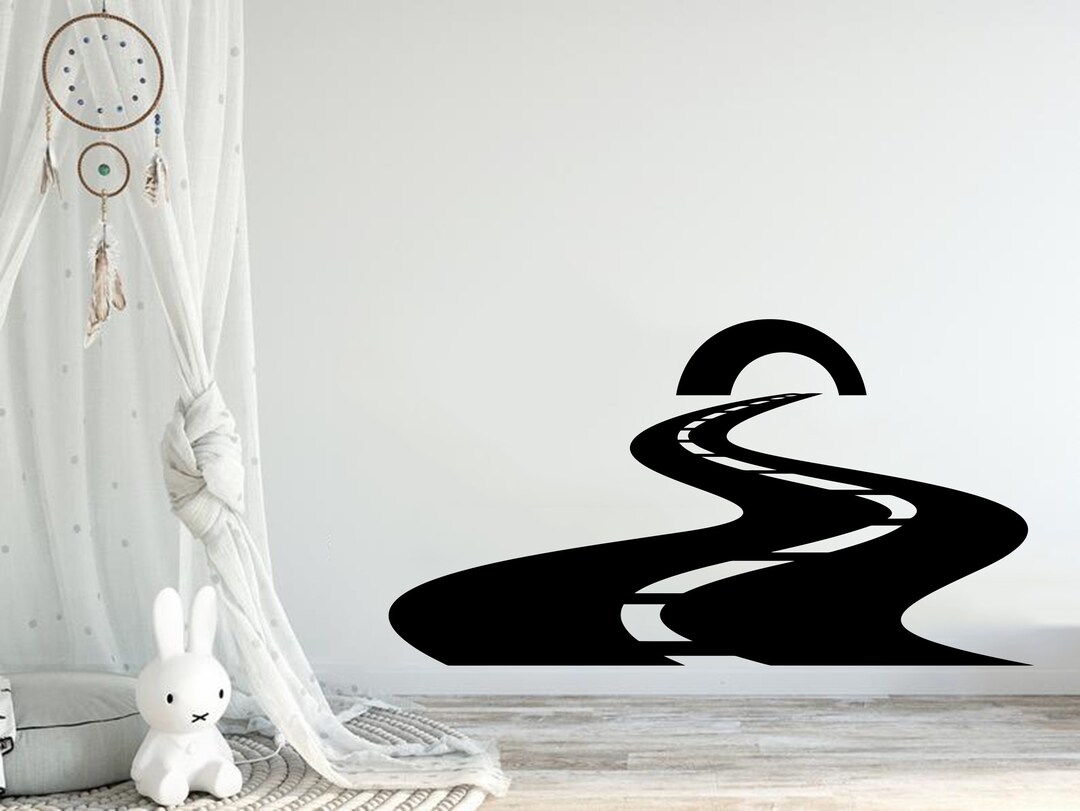 Road Tunnel Wall Decal Road Wall Decal Sticker Roadway Wall - Etsy