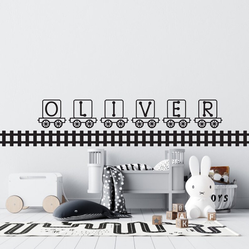 Personalized Train Wall Decal Railroad Track Wall Vinyl - Etsy