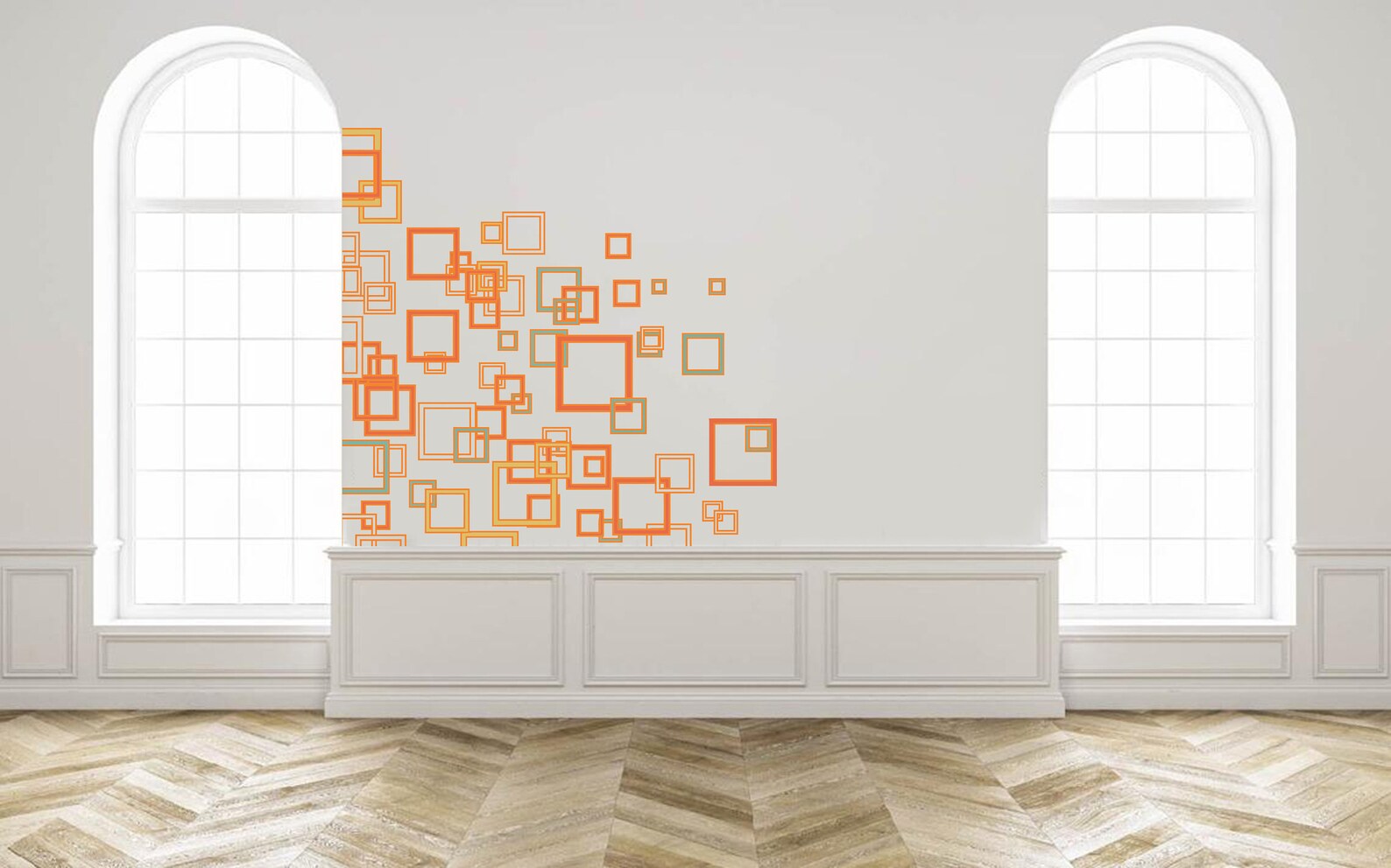 Squares Wall Decal Square Wall Sticker Office Decor - Etsy