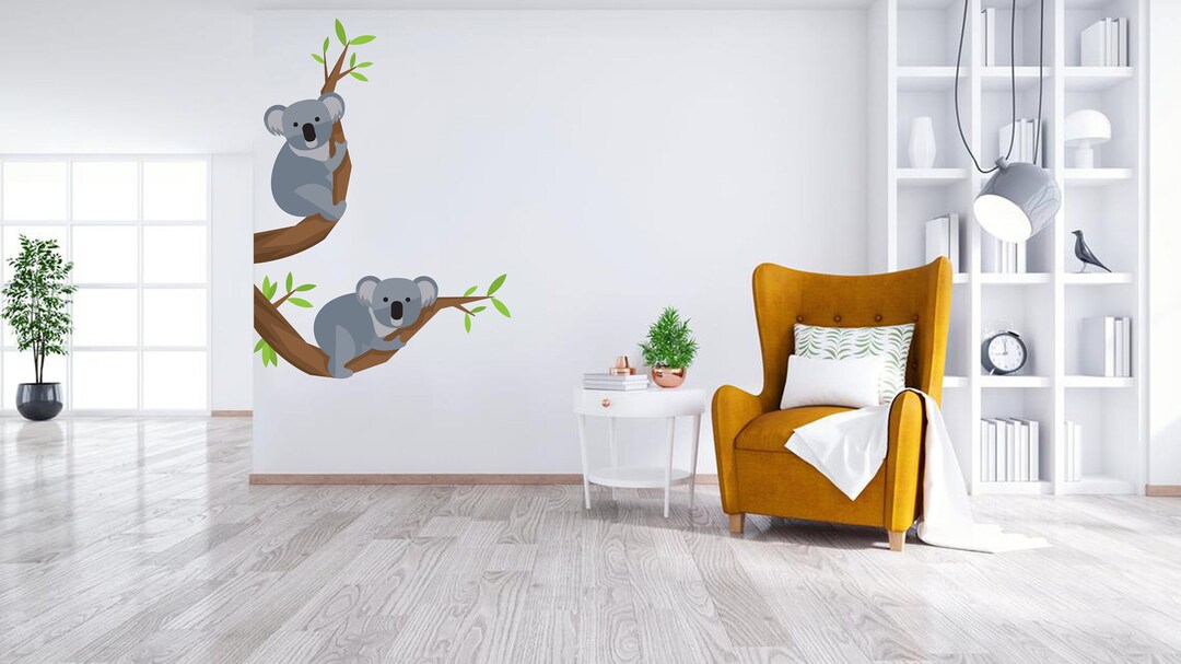 Koala Wall Decal, Koala Wall Art, Koala Sleep Mode Wall Decor Koala ...