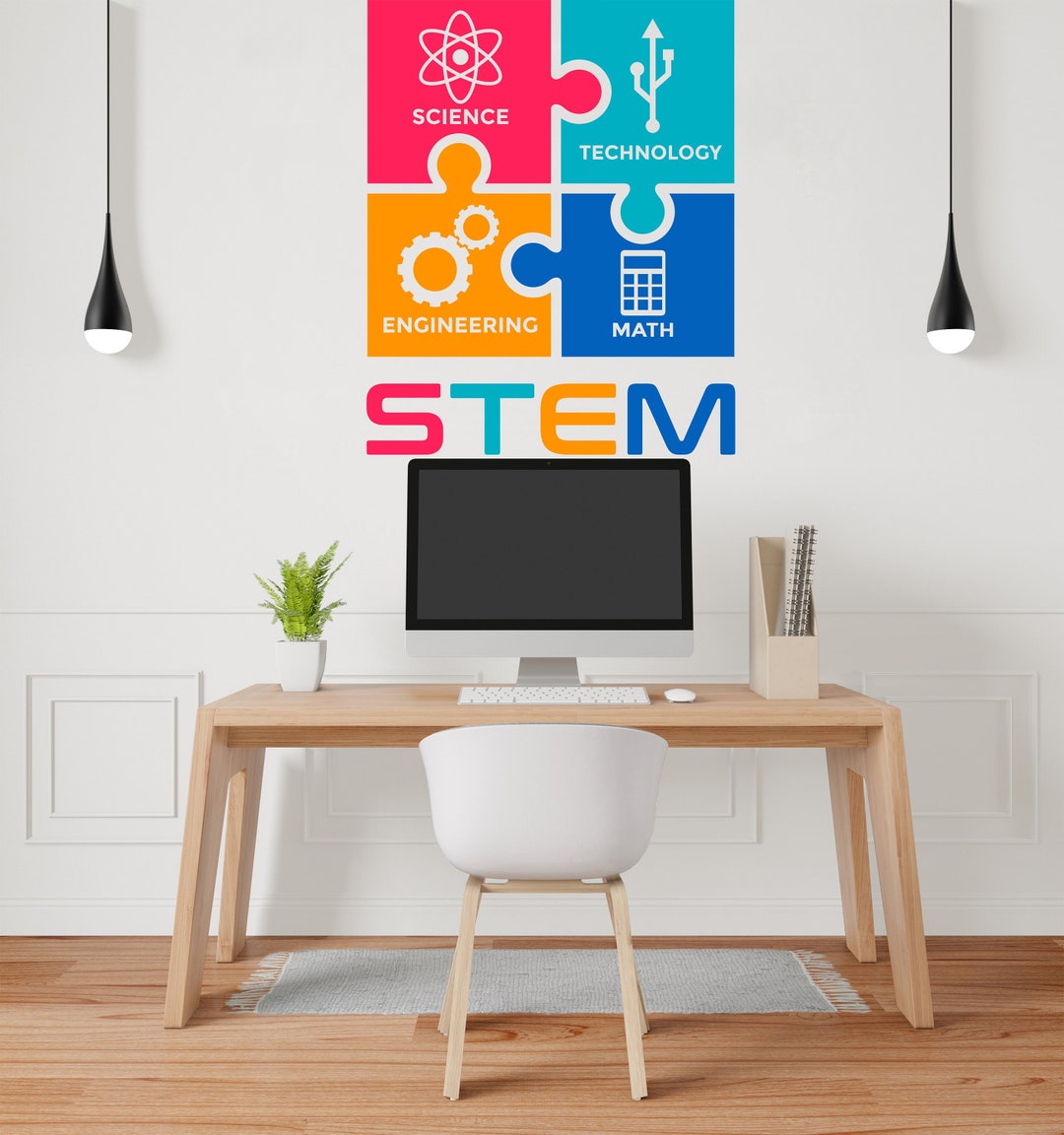 Stem Science Technology Engineering Math, Science Steam Wall Decal for ...