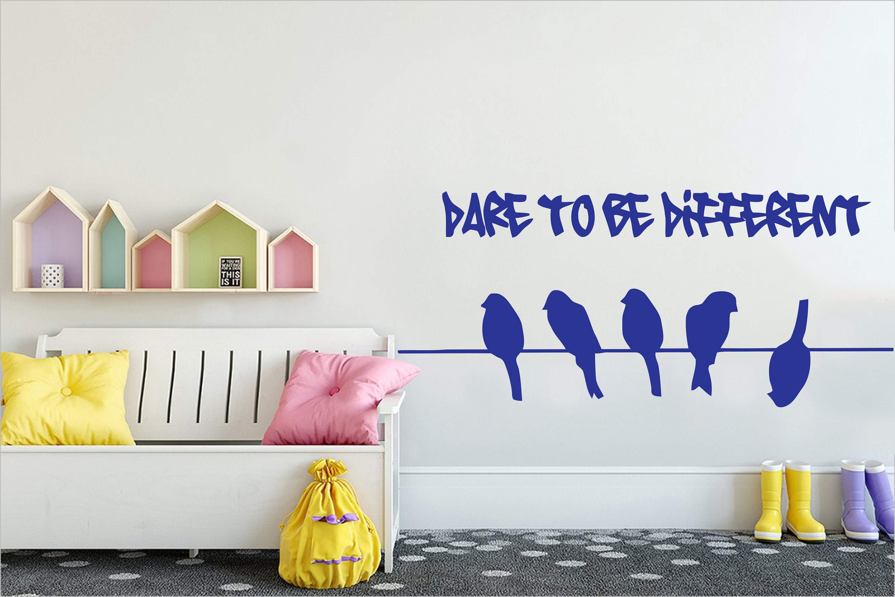 Dare to Be Different Inspiration Quote Wall Decal Stickers - Etsy