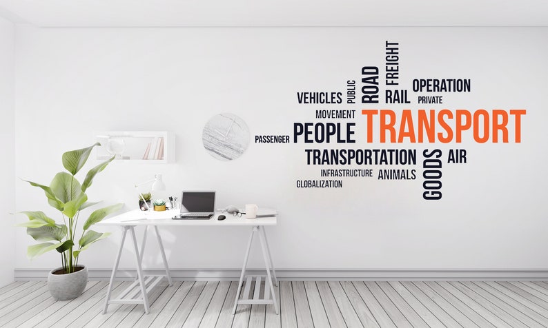 Transport Word Cloud Wall Art Transportation Passenger Travel - Etsy