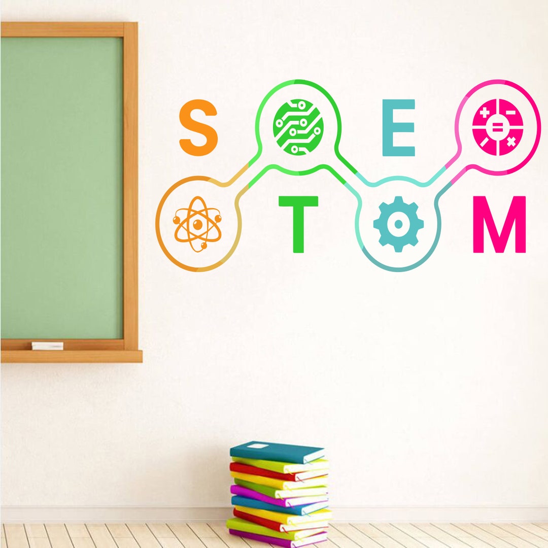 Stem Science Technology Engineering Math, Science Steam Wall Decal for ...