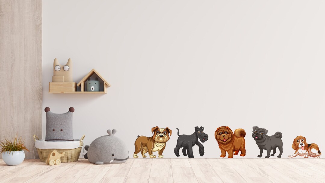 Dog Wall Decals, Grooming Wall Decor, Veterinary Decals, Pet Lover Gift ...