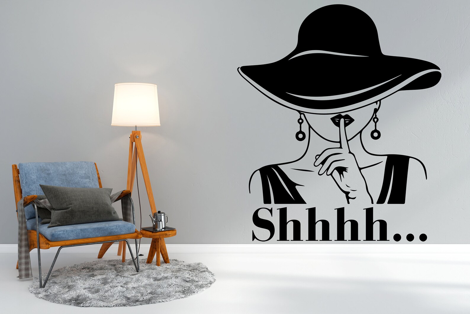 Beautiful Sensual Shh... Girl Woman Face Hat Fashion Style - Etsy