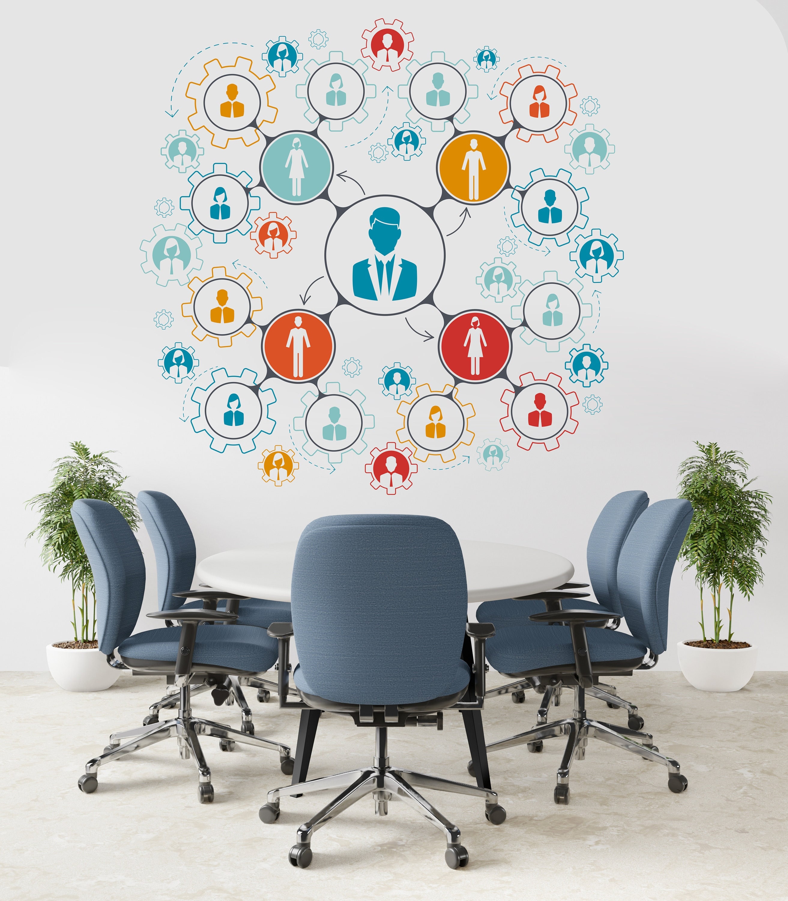 Teamwork Office Wall Decal Motivation Teamwork Success Idea - Etsy