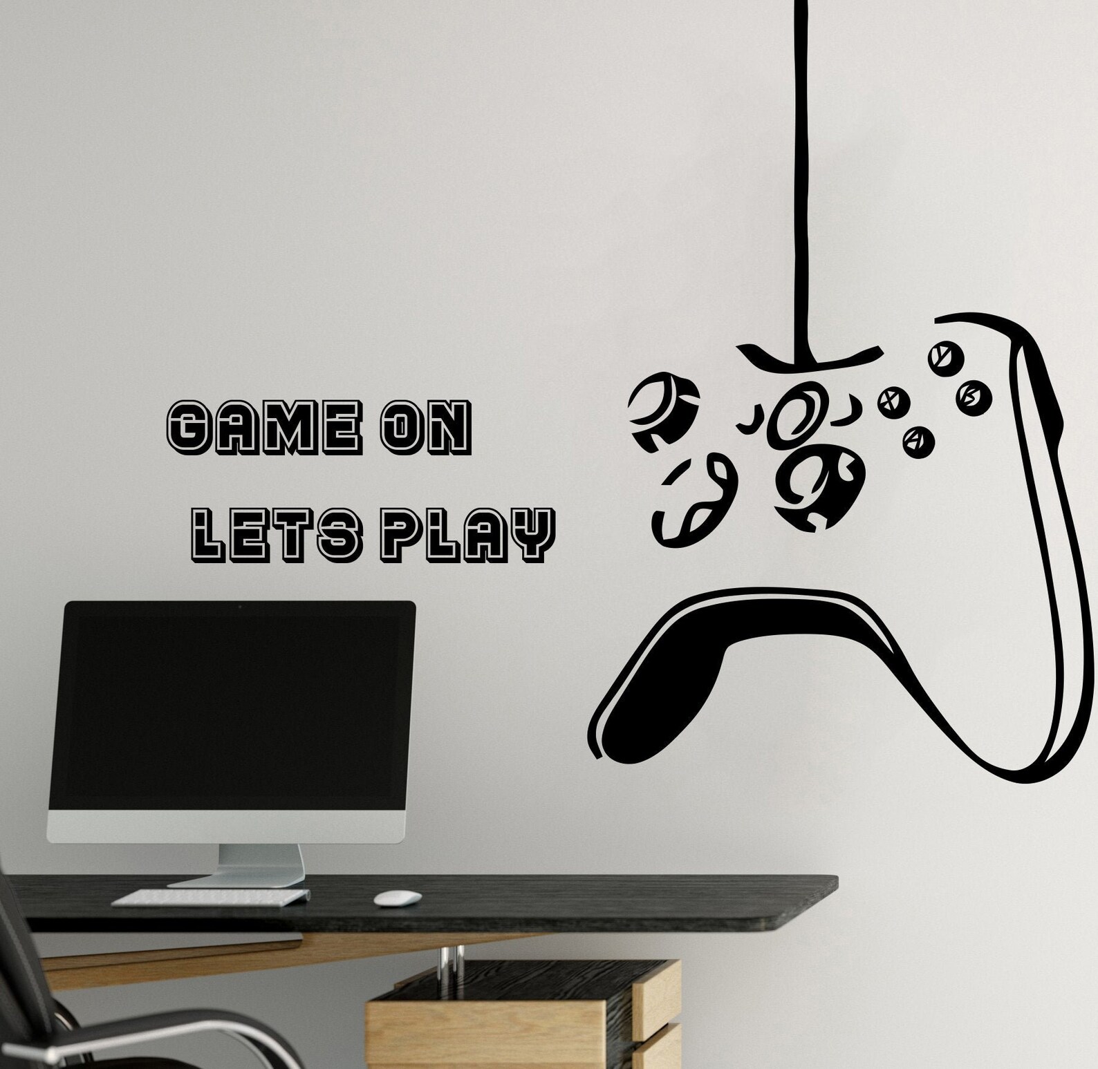 Gamer Controller Wall Decor Custom Controller Decal Vinyl Wall - Etsy