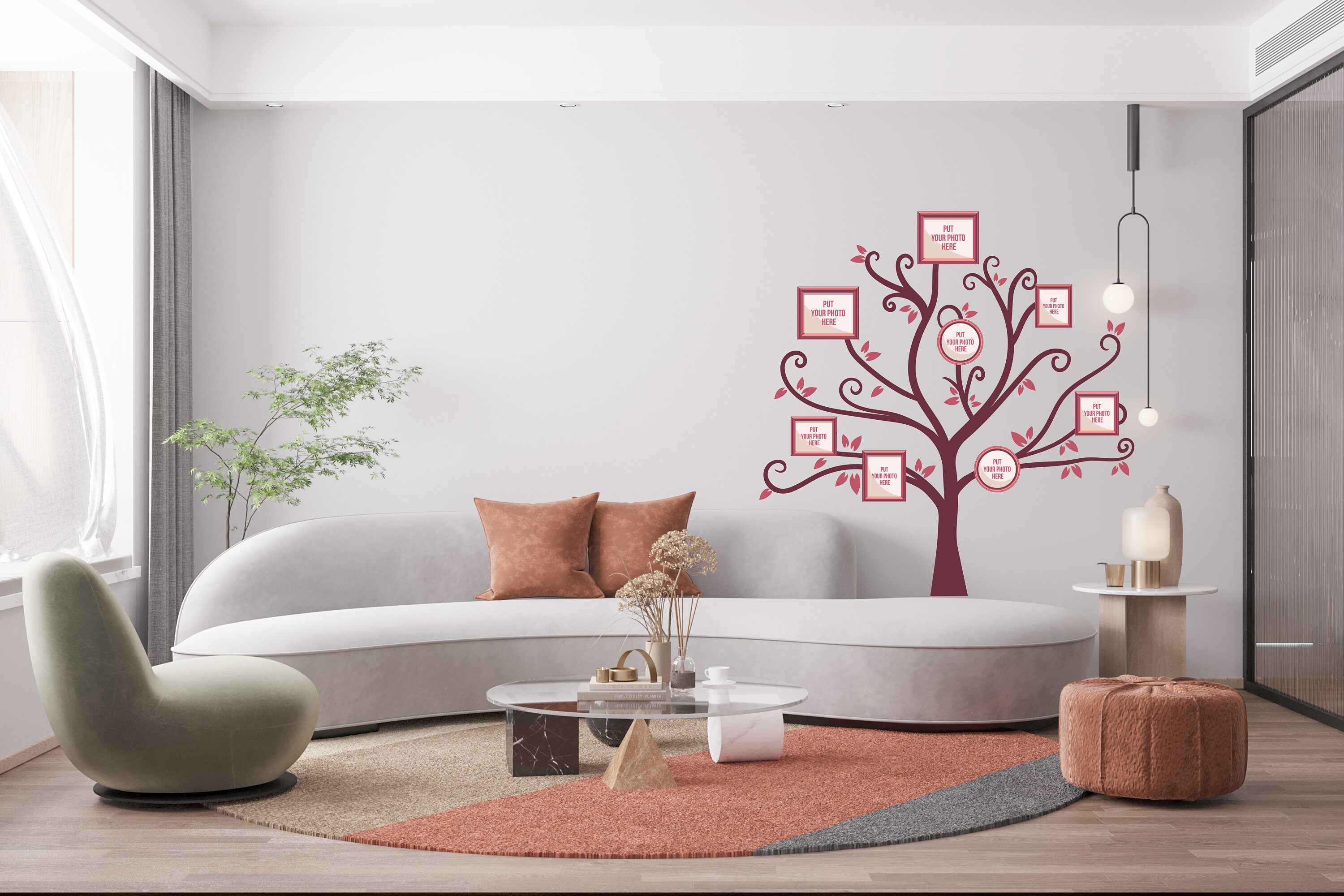 Family Tree Wall Decal Photo Frame Tree Decal Large Family - Etsy