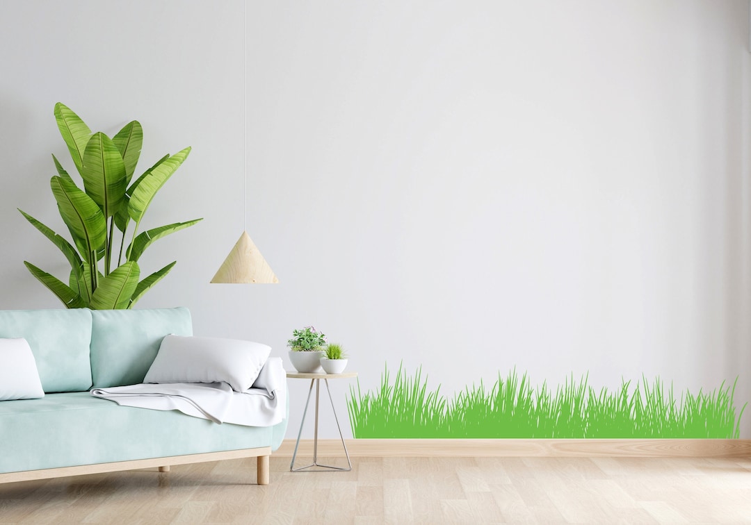 Grass Wall Decor, Grass Wall Decal Border, Nursery Wall Decal, Room ...