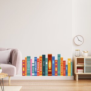 Library Book Vinyl Wall Art Decals, Library Wall Decal, Education ...
