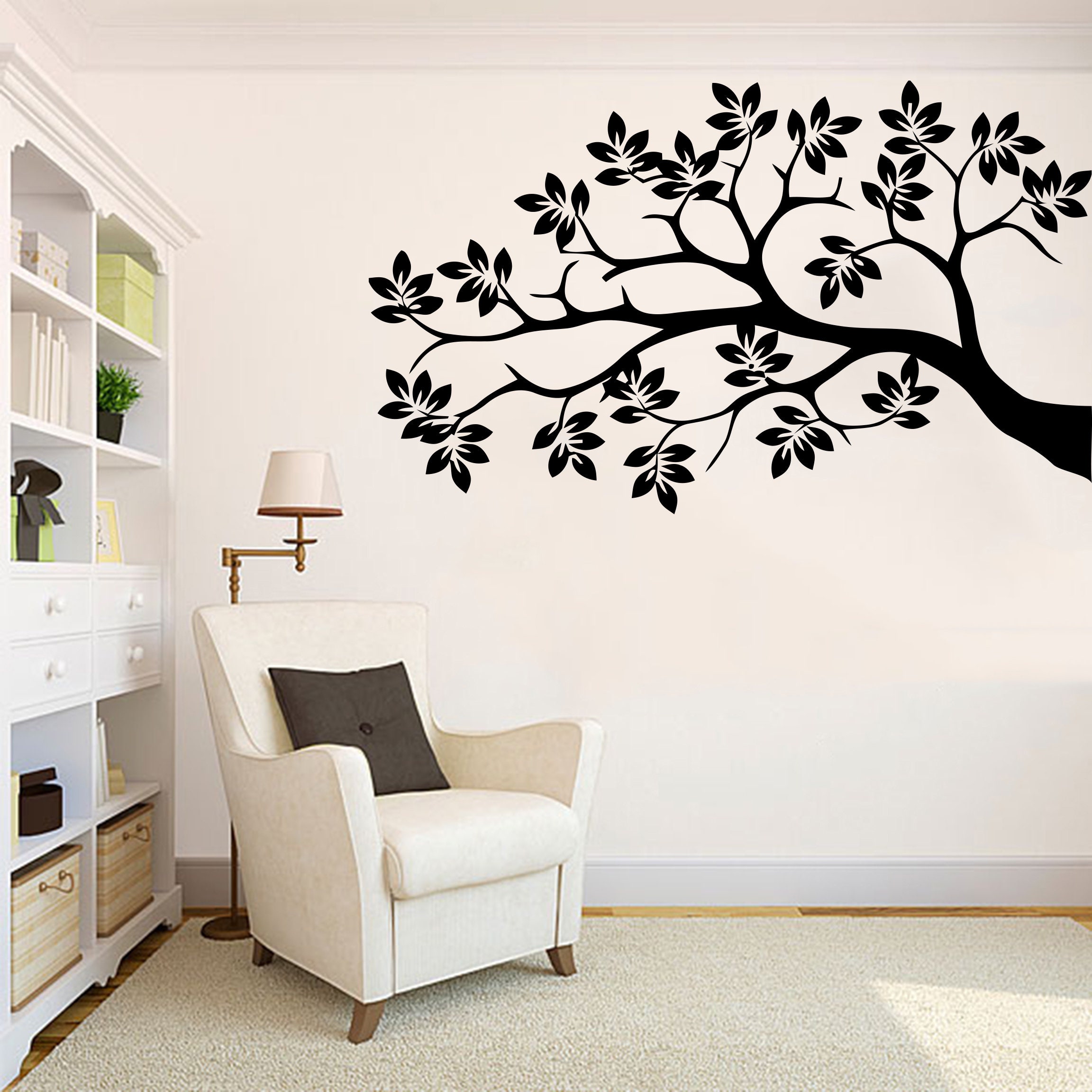 Tree Wall Decal Trees Vinyl Sticker Tree Leaf Decor Tree | Etsy