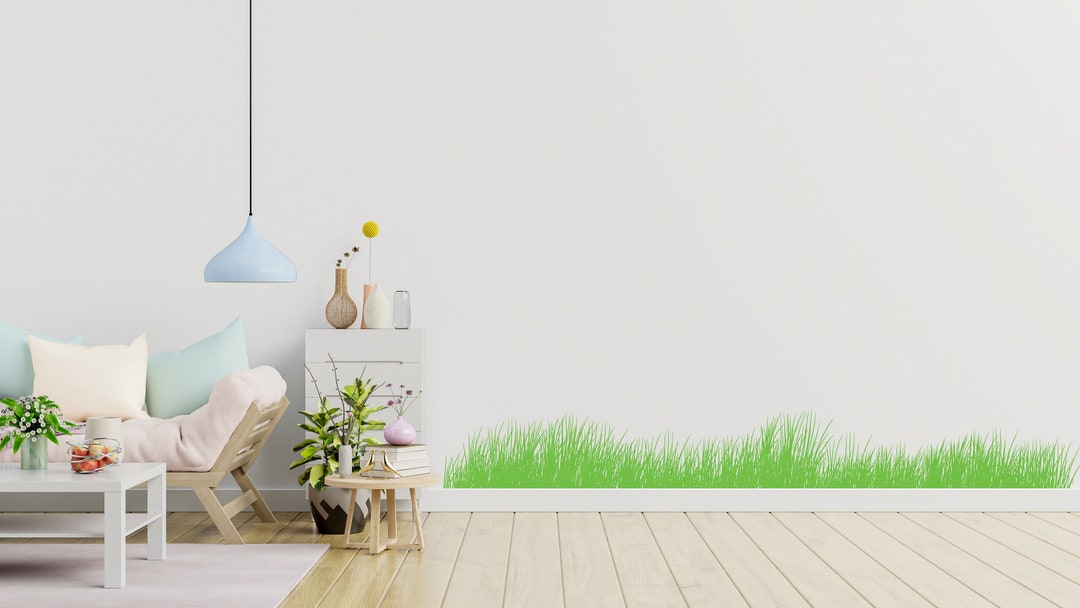 Grass Wall Decor, Grass Wall Decal Border, Nursery Wall Decal, Room ...