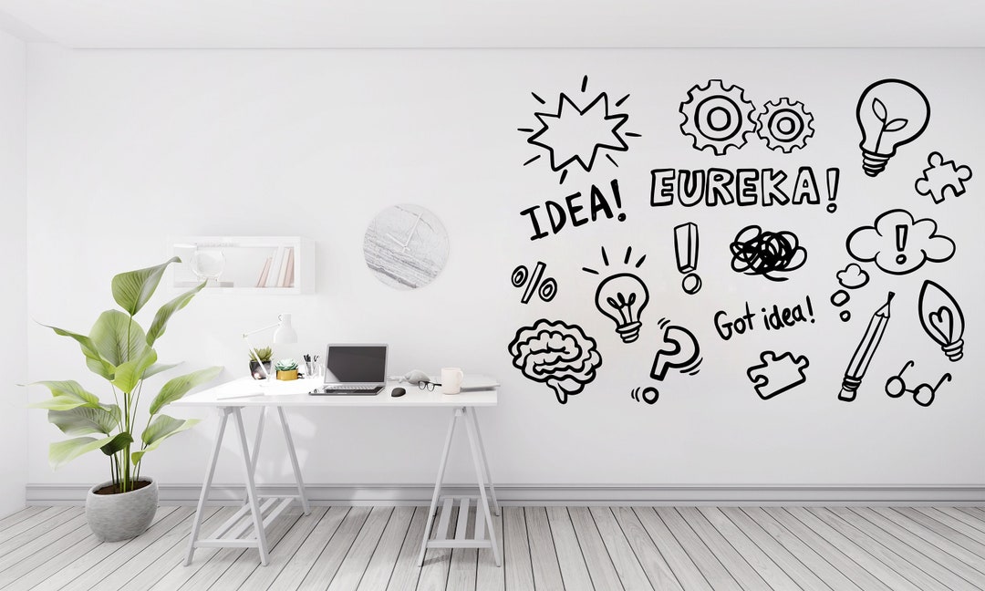 Idea Motivation Teamwork Success Wall Decal, Work Office Wall Decal ...