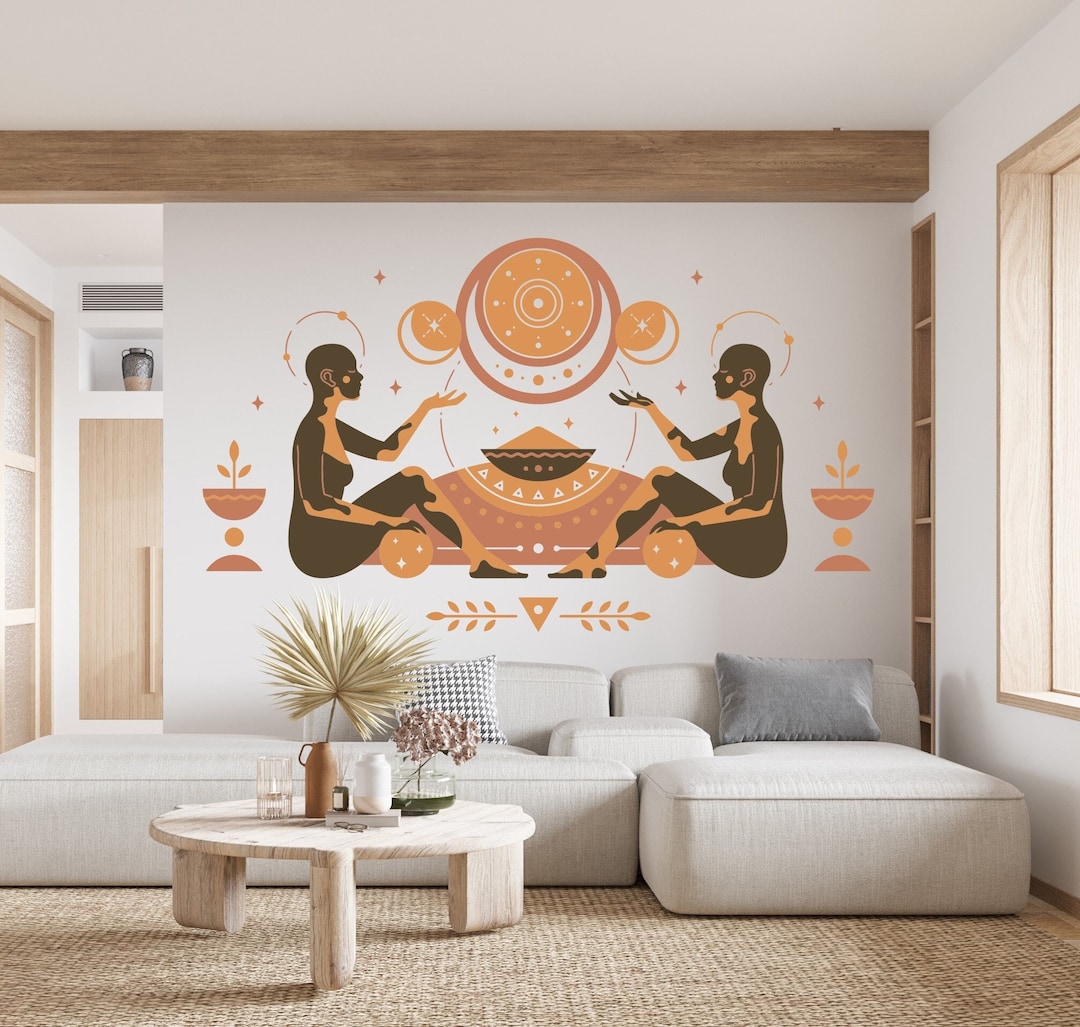 African Wall Art Vinyl Sticker African Style Wall Mural - Etsy
