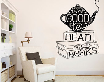 Tree Book Kids Wall Art Decal Library Wall Decal Education - Etsy