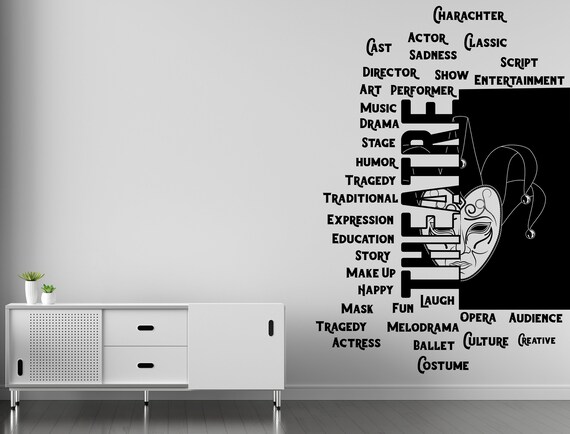 Theatre Wall Art Sticker-theater Room Decor Theatre Home | Etsy