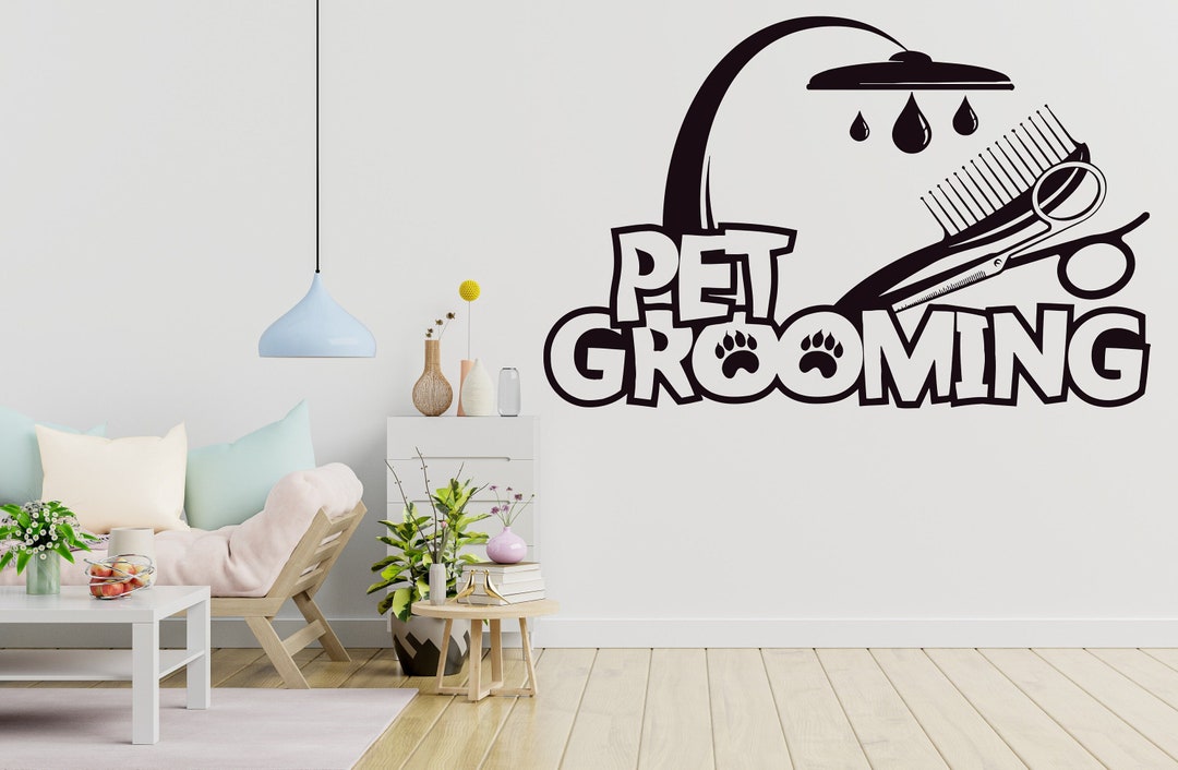 Grooming Salon Wall Decor, Dog Decals, Veterinary Decals, Pet Lover ...