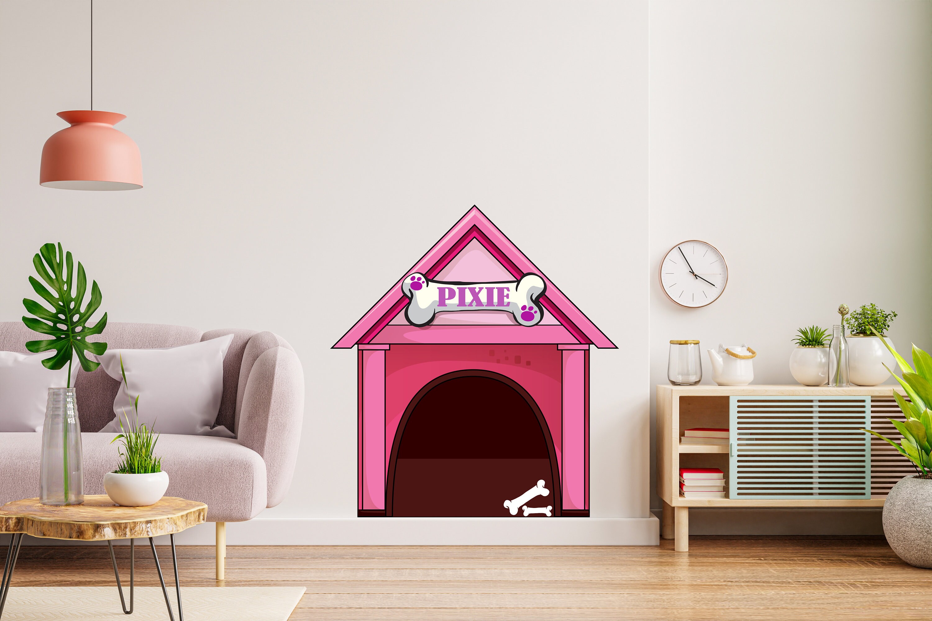 Dog House Wall Vinyl Decal Dog Wall Decals Grooming Wall - Etsy