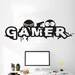 Gamer Wall Decor, Kids Playing Room Decor Video Game, Games Vinyl Wall ...
