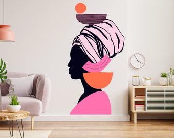 African Tribe Wall Art Vinyl Sticker African Style Wall Mural | Etsy