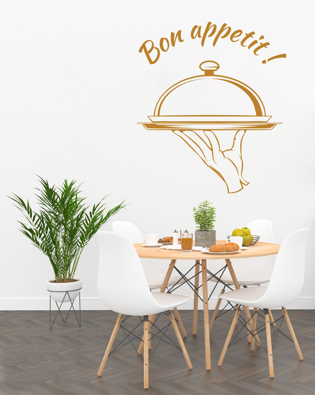 Bon Appetit Wall Decal, Food Wall Decal, Kitchen Vinyl Decal, Bar Wall ...