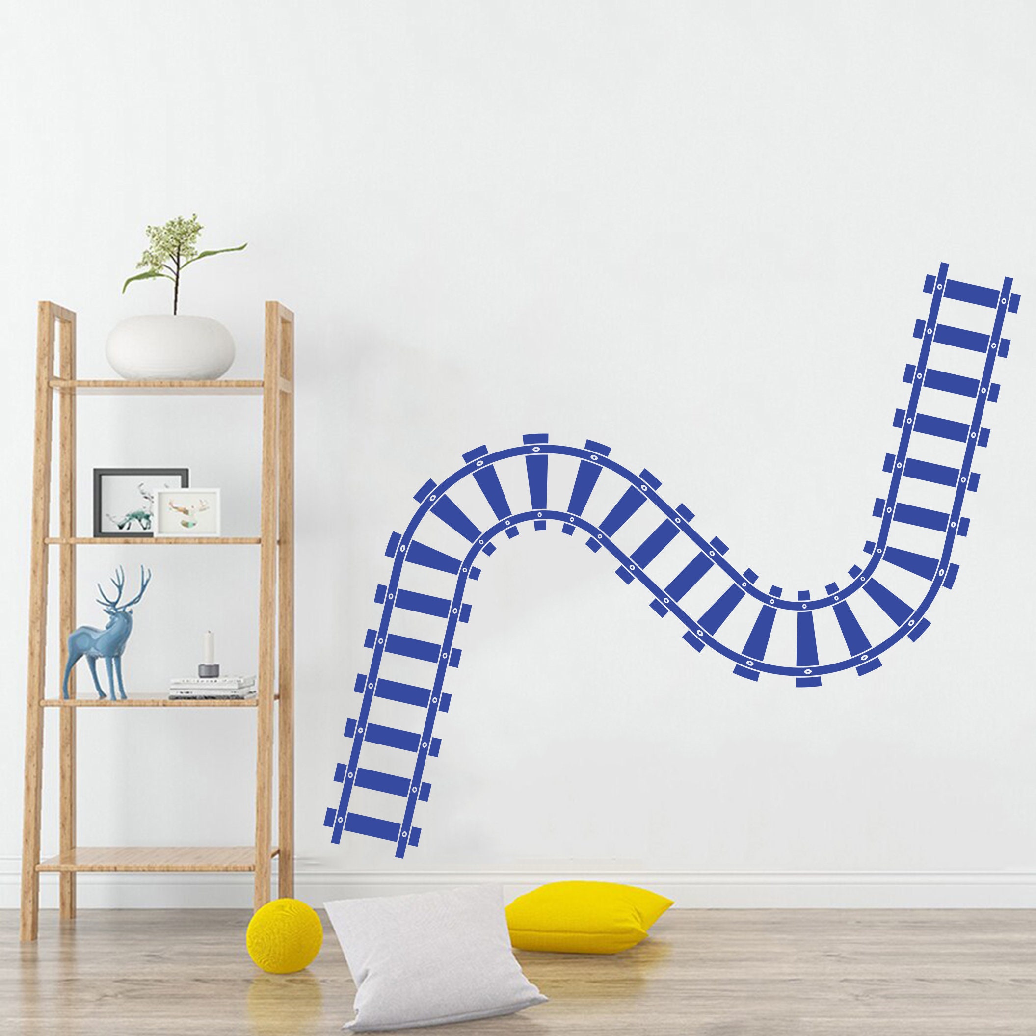 Train Track Wall Decals Railroad Track Wall Vinyl Stickers - Etsy
